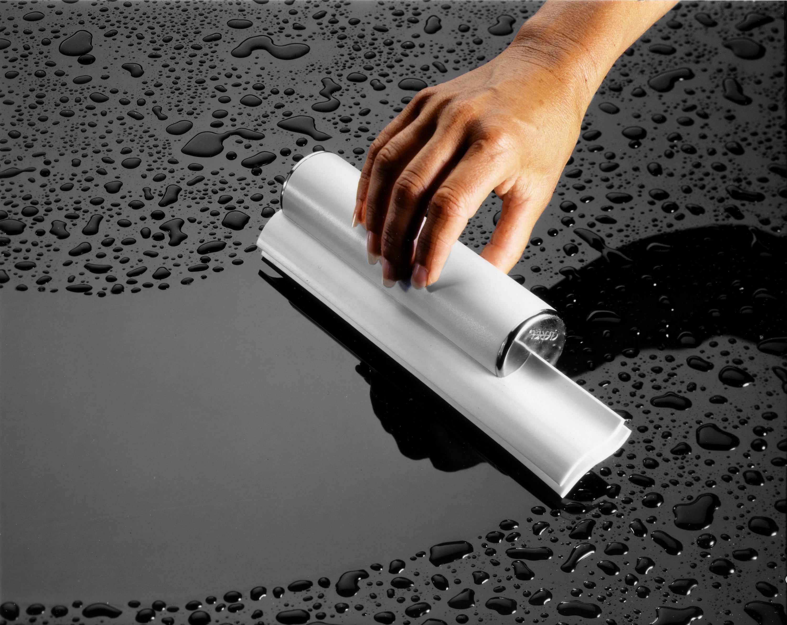 Elite White Dual Blade Squeegee with Silver Chrome Caps – Clerét, Inc